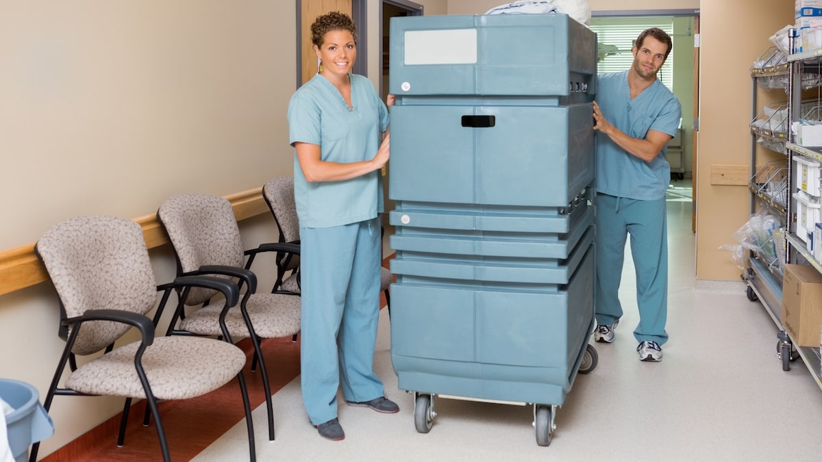 Hospital Automated Guided Vehicles for Seamless Intra Logistics